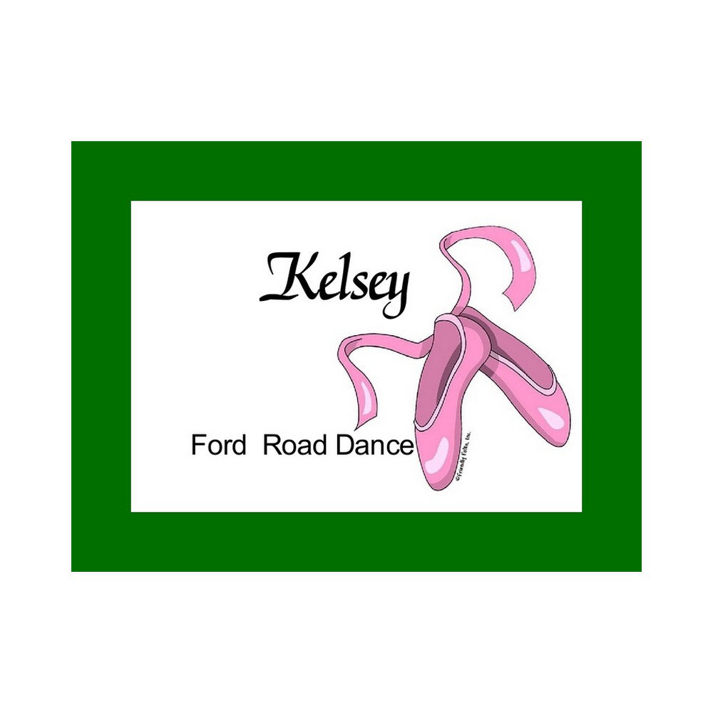 Printed Perfection Personalized Ballet Shoes Cartoon Caricature with a ...