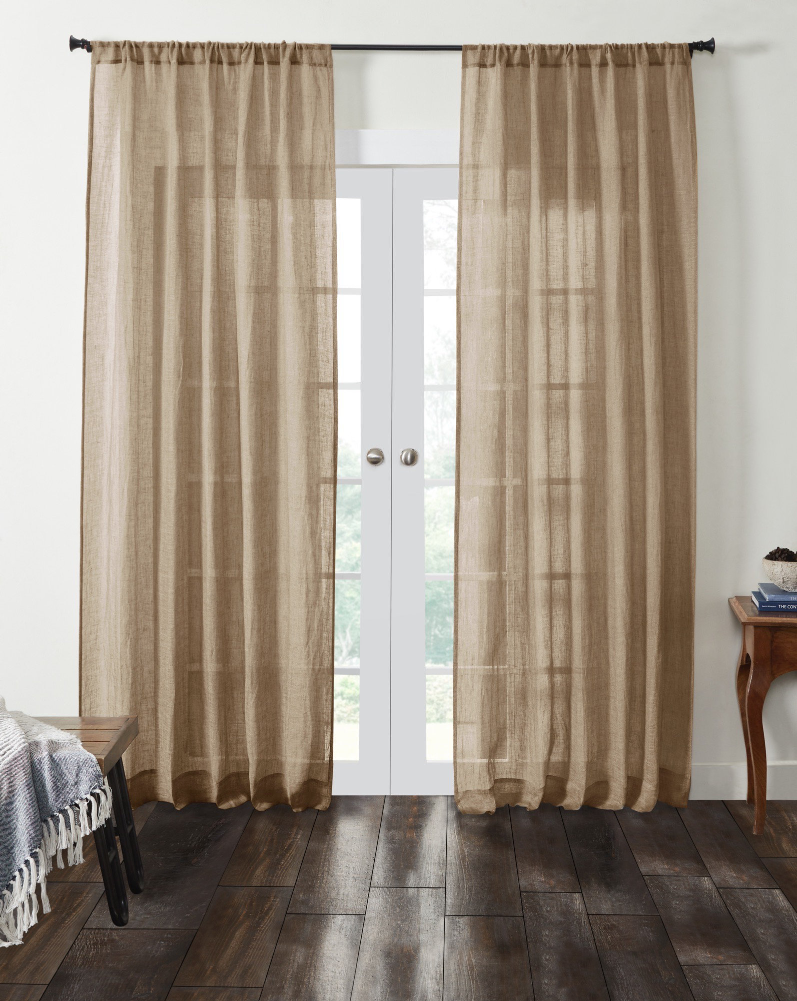 Ebern Designs GOHN LINEN/COTTON CURTAIN, 96" | Wayfair