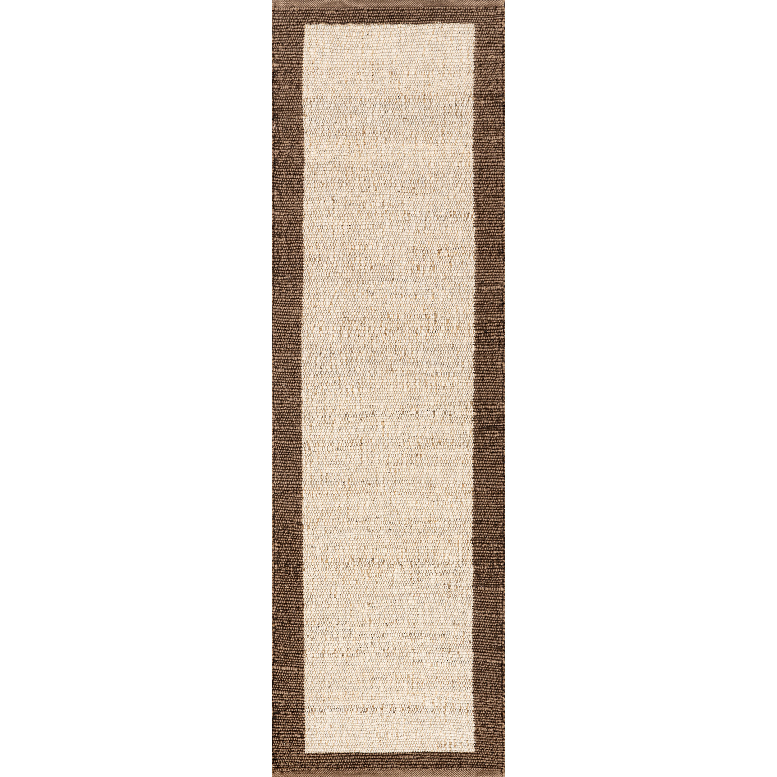 Dovecove Bronwyn Farmhouse Bordered Jute Blend Area Rug | Wayfair