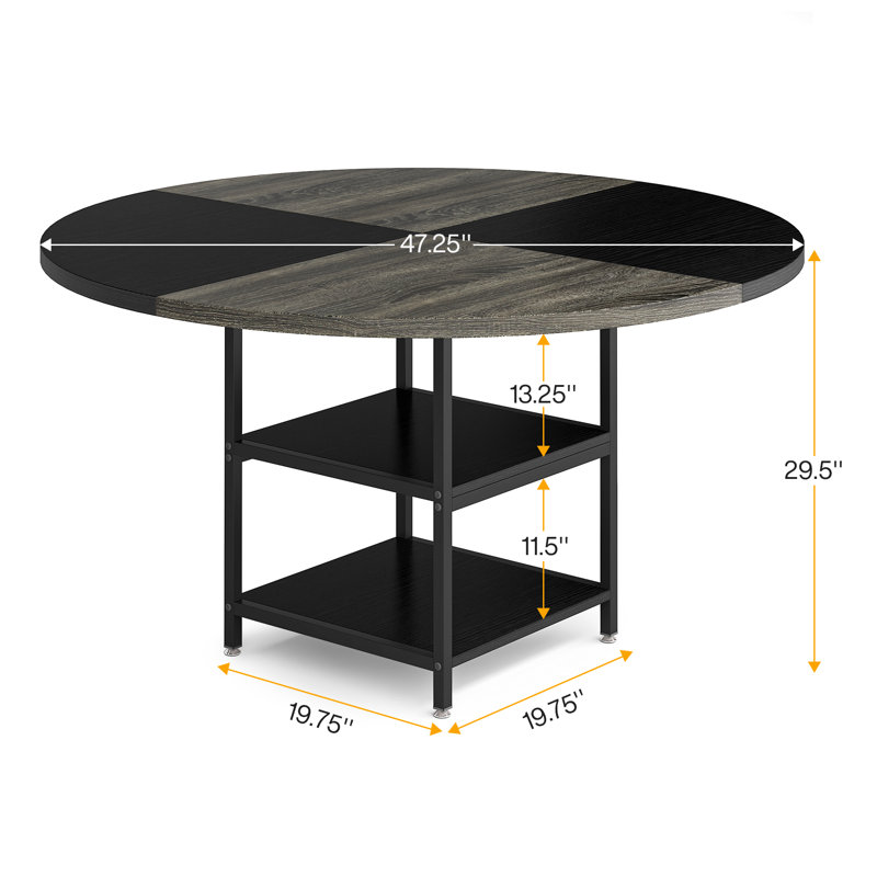 17 Stories 47 inch Round Dining Table | Wayfair