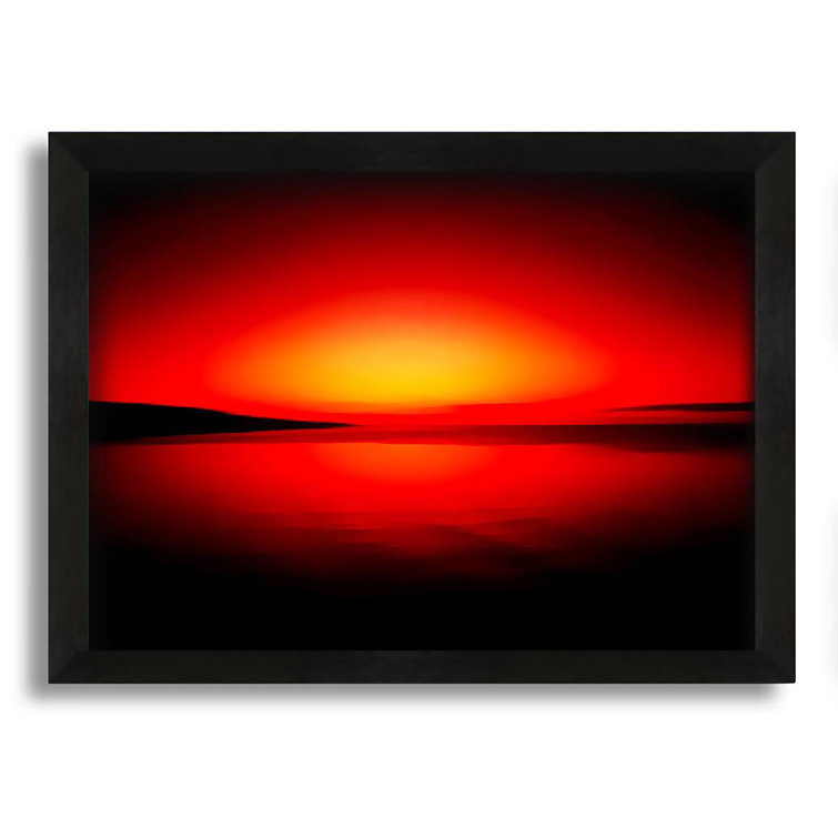 Ivy Bronx Red Horizon Framed Print | Wayfair.co.uk