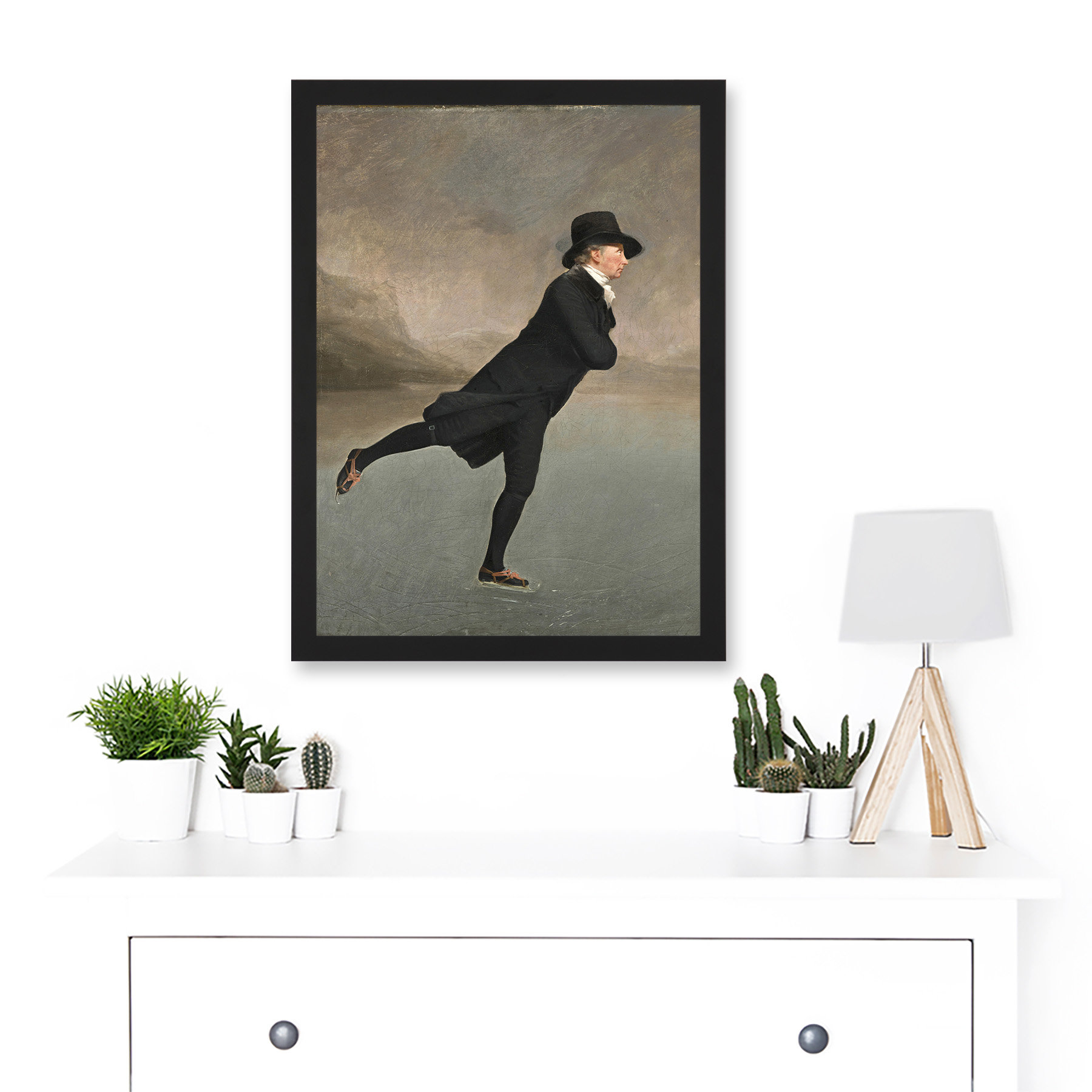 Rosalind Wheeler Raeburn Skating Minister Duddingston Painting Artwork ...