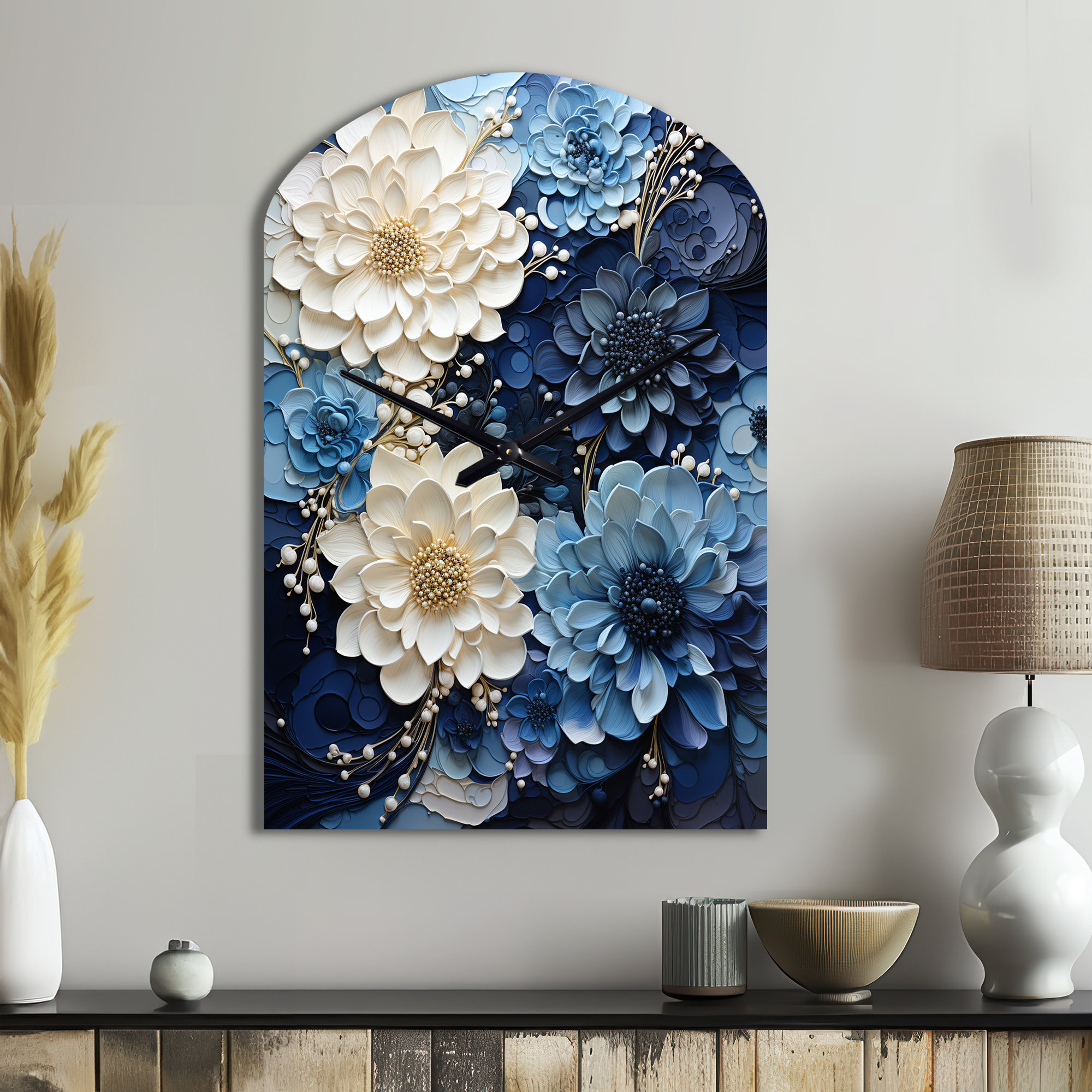 Design Art Liquid Ink Spiral I - Arch Shape Unique Abstract Spirals ...