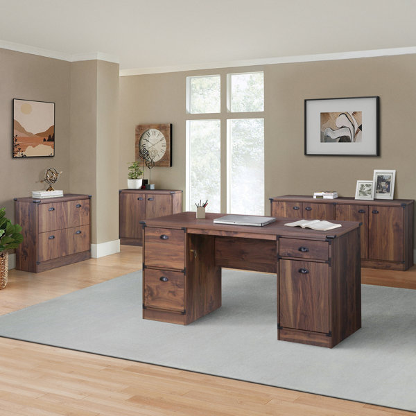 Laurel Foundry Modern Farmhouse Philo 4 Piece Rectangular Executive ...