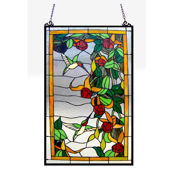 Astoria Grand Stained Glass Hanging Window Panel & Reviews - Wayfair Canada