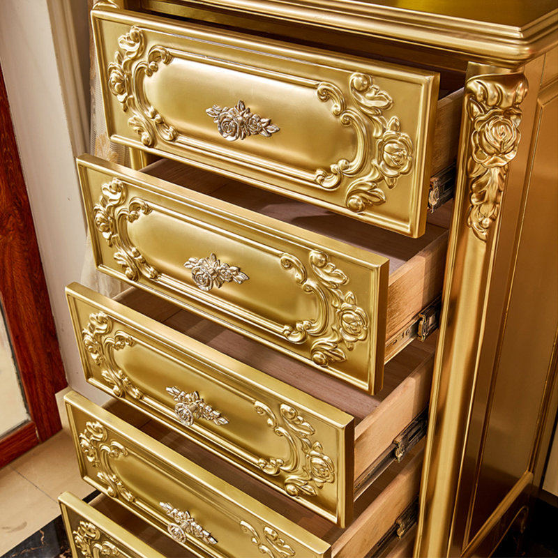 Romero European Luxury Bucket Cabinet Solid Wood Accent Chest | Wayfair