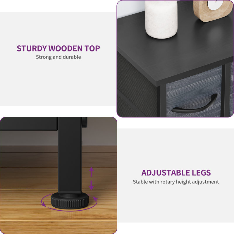 Wade Logan Bosmat 7 Drawer Double Dresser & Reviews | Wayfair