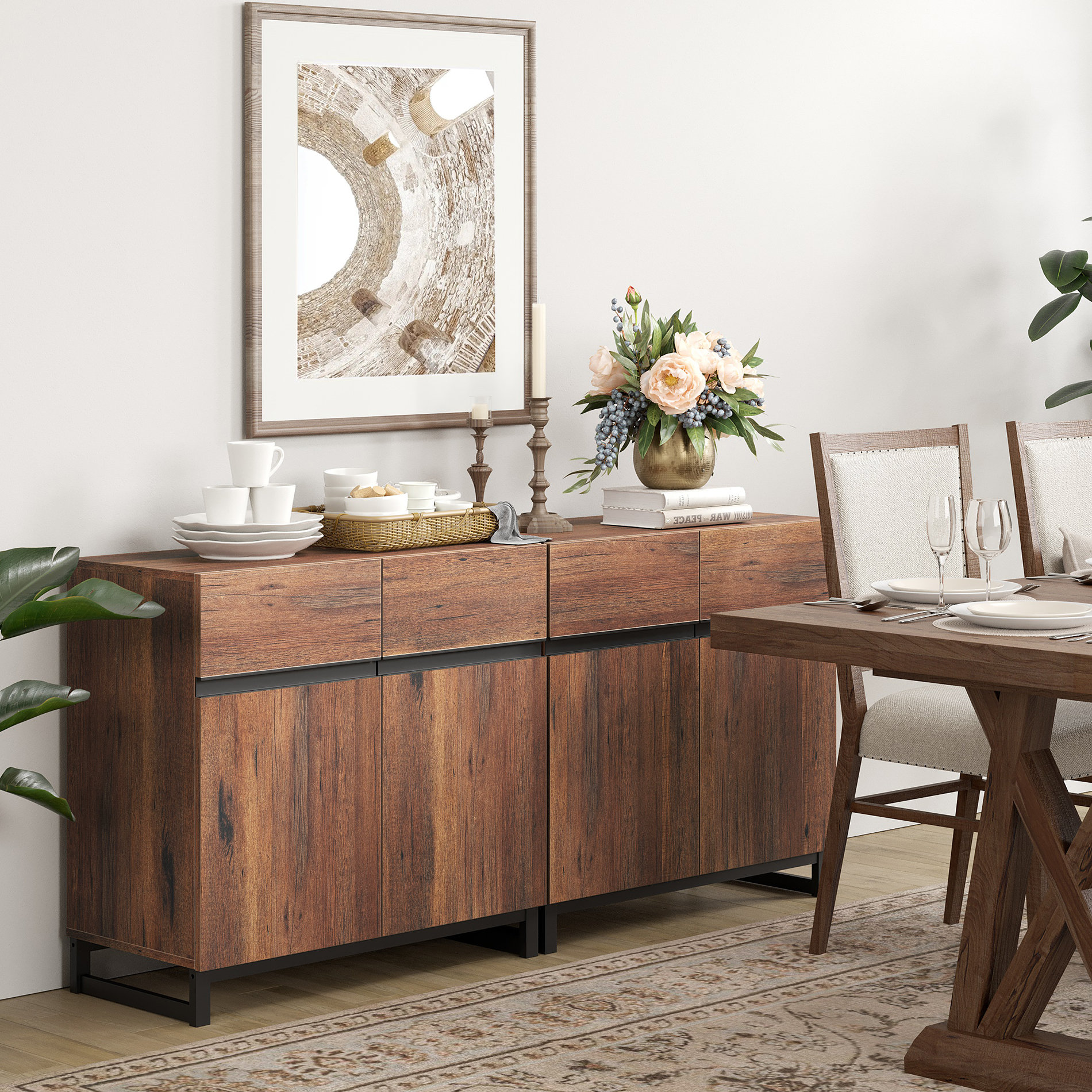 Latitude Run® Aadam 63'' W Storage Credenza & Reviews | Wayfair