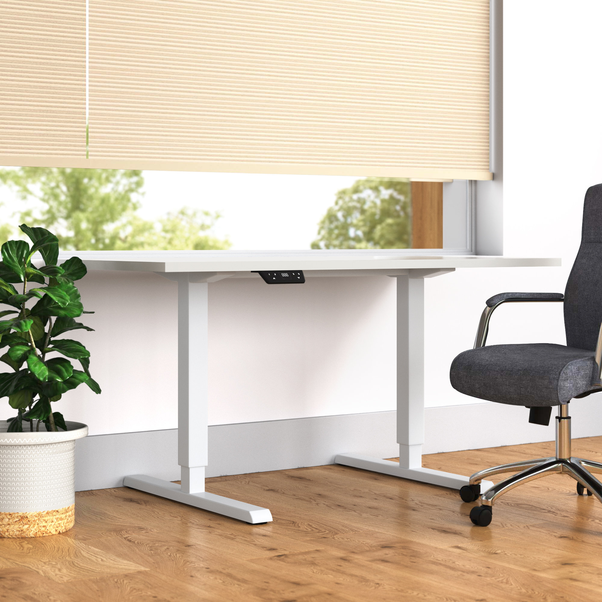 Upper Square™ Burnet Electric Standing Desk & Reviews | Wayfair