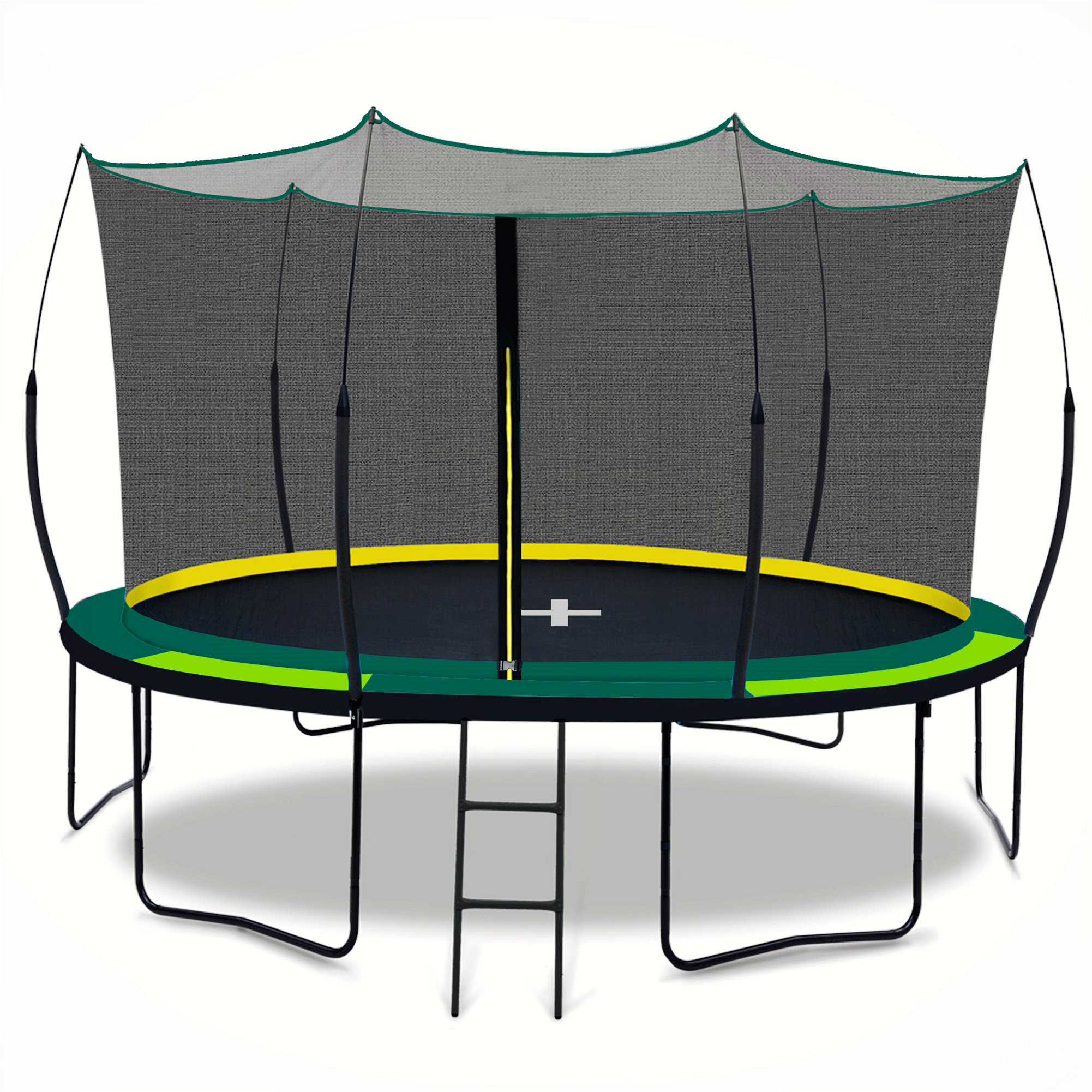 Creationstry Trampolines with Enclosure Fibreglass Curved Poles,Easy ...