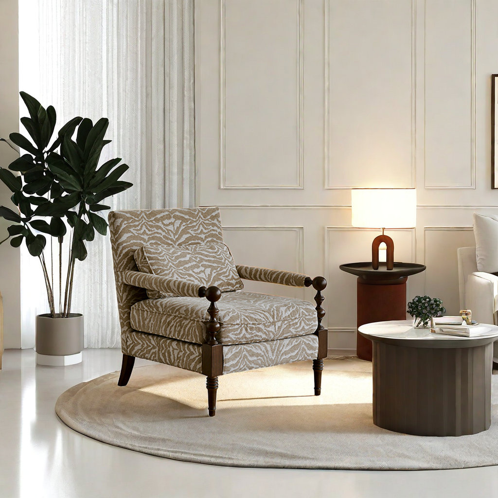 TimberCraft Designs Vintage solid wood armchair - Wayfair Canada