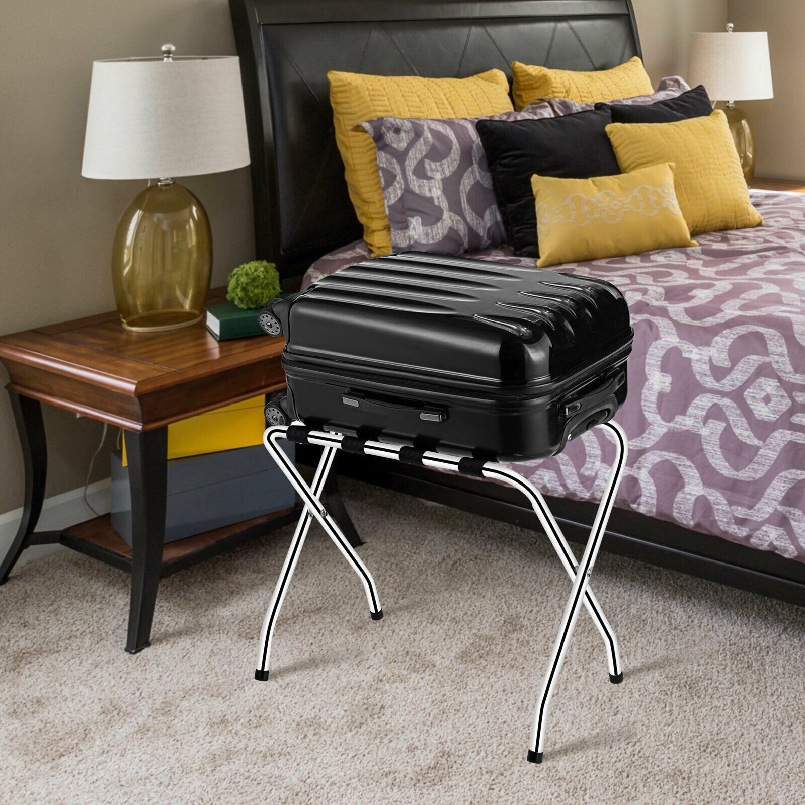 FRESCOLY Foldable Luggage Rack | Wayfair