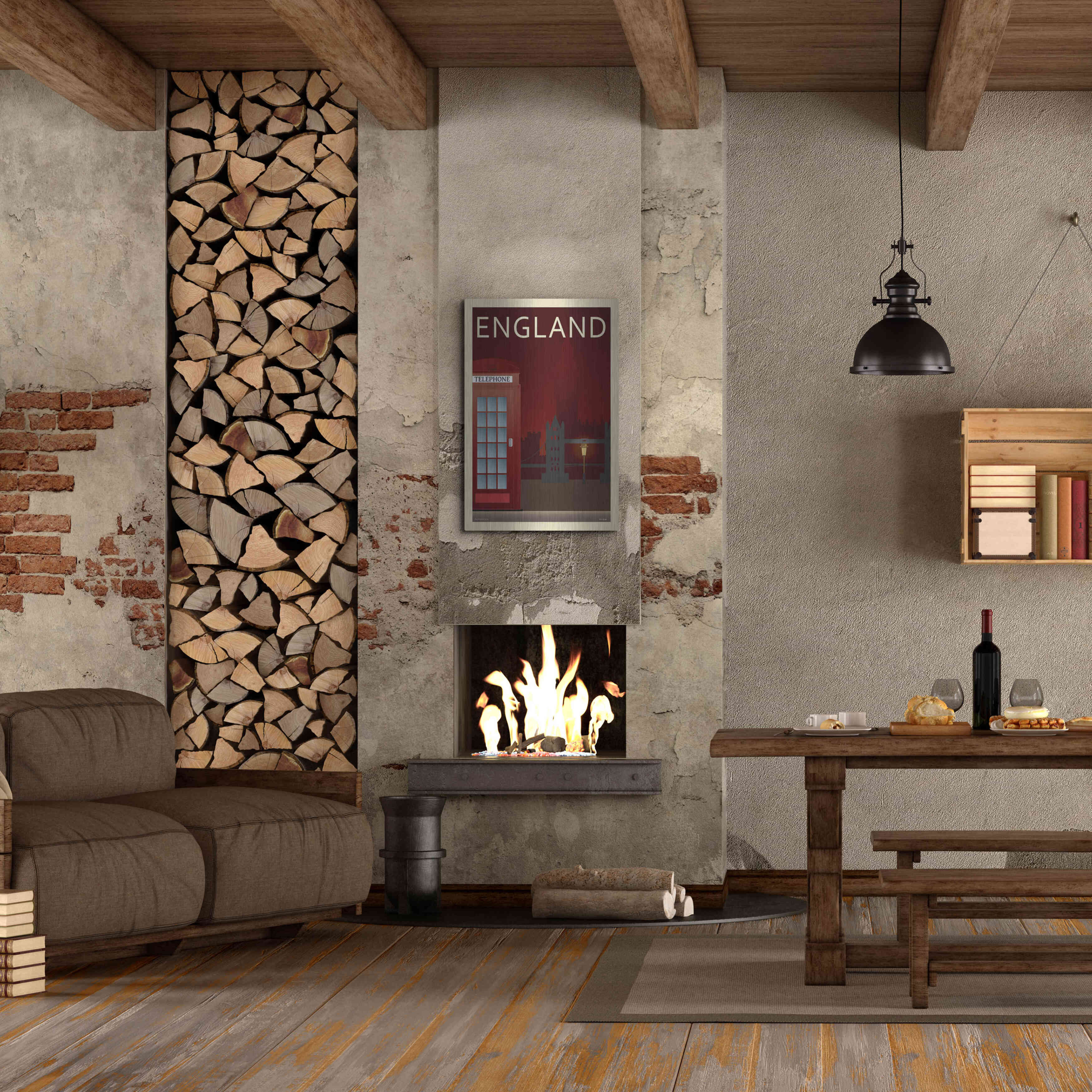 Ebern Designs 'Telephone Box' by Incado, Metal Wall Art | Wayfair