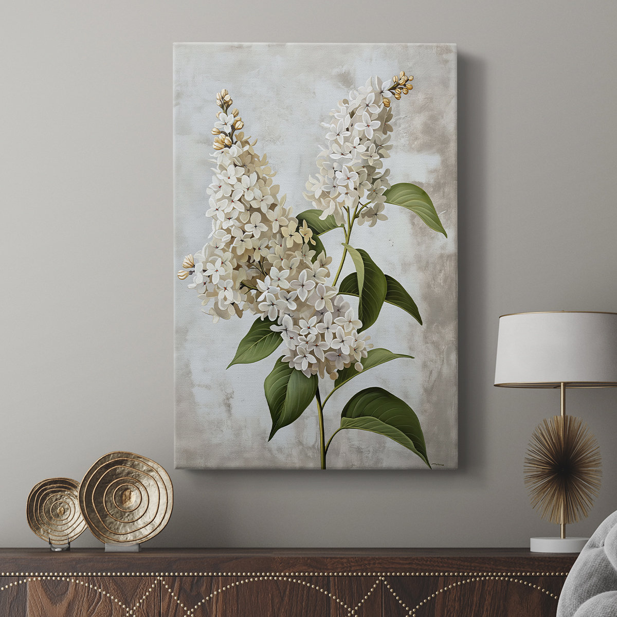 Charlton Home FLORAL Series CCLIX -Custom Wrapped Gallery Cavas ...