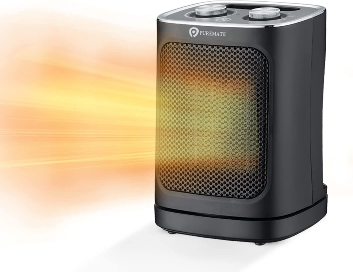 PureMate 1800W Ceramic Tower Fan Heater with Automatic Oscillation ...