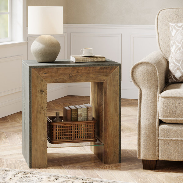 Millwood Pines 23.62 inches Small Wooden End Table | Wayfair