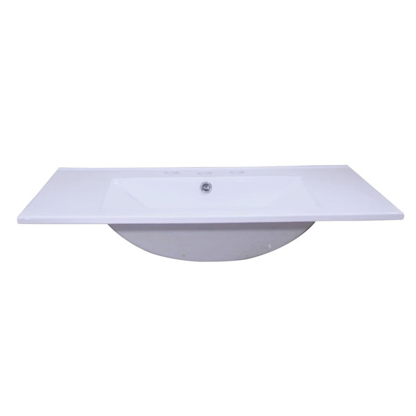 Yingze Fixtures 18.25"D x 30"W Porcelain Rectangular Bathroom 30 inches ...