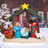The Holiday Aisle® 6Ft Tall Christmas Nativity Scene Manger Set With ...