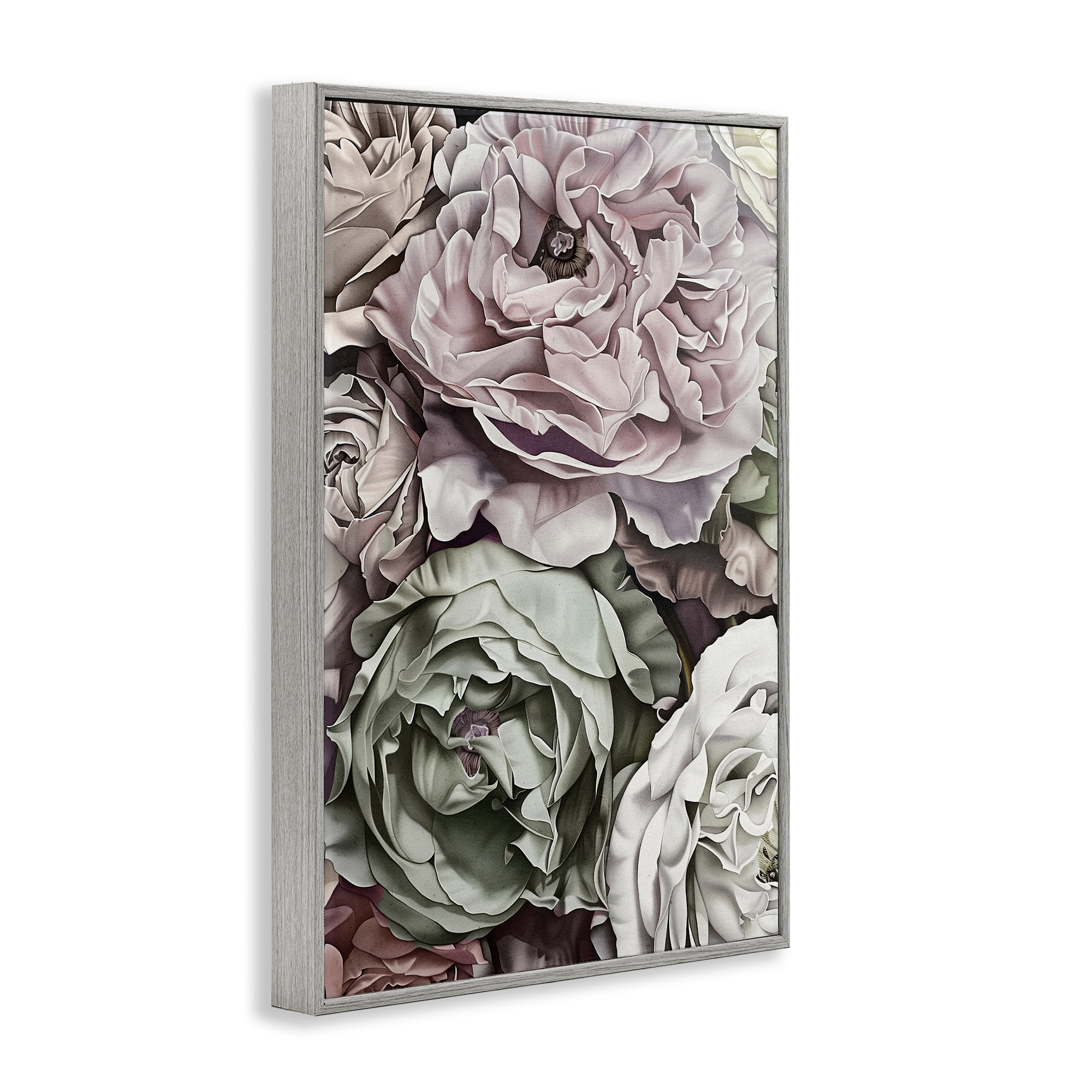Stupell Industries Detailed Stacked Roses Giclee Art, design by ...