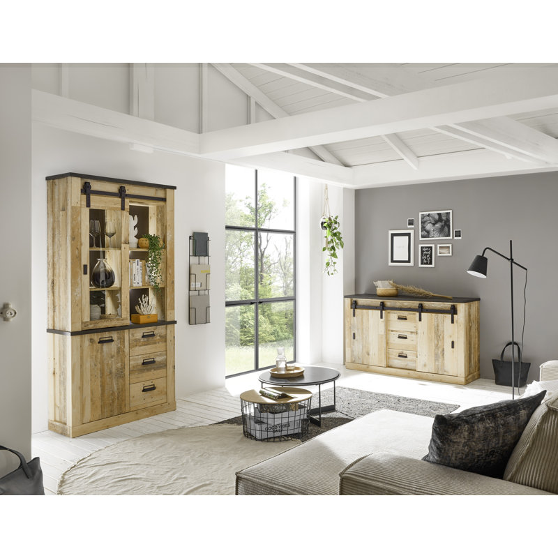 Lark Manor Jackeline 162cm Wide 3 Drawer Sideboard | Wayfair.co.uk