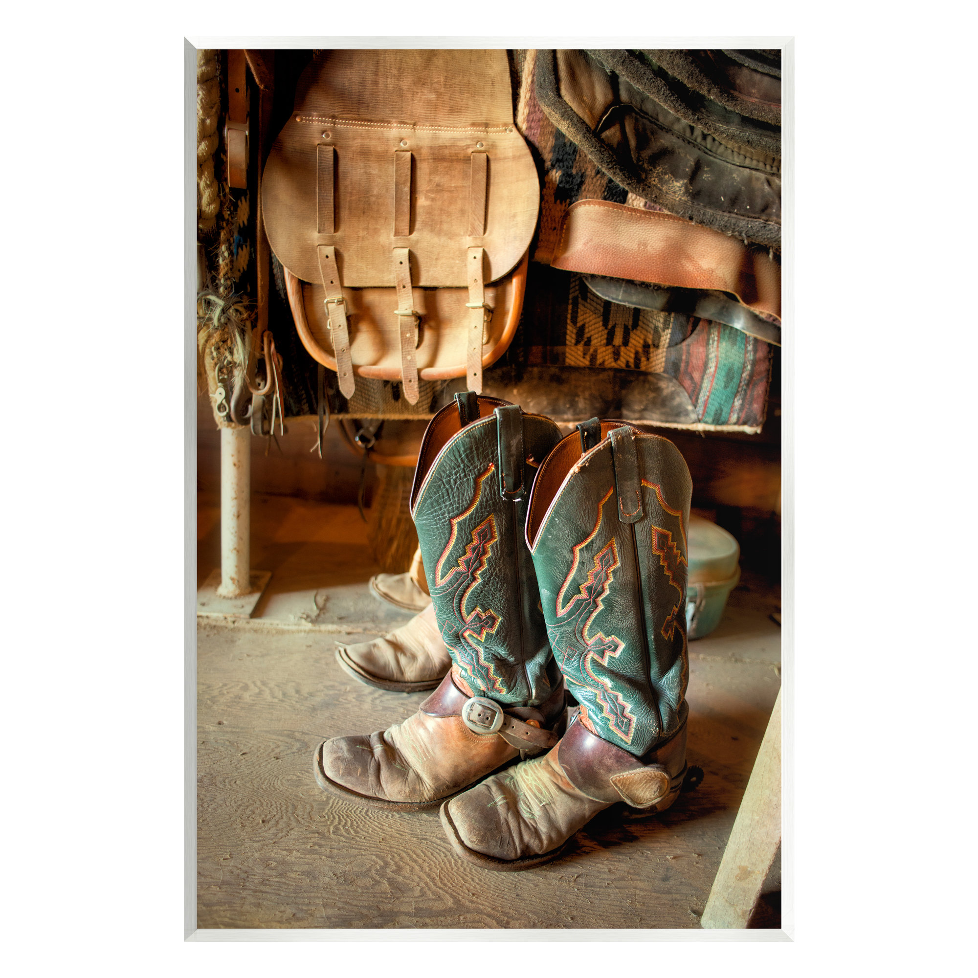 Stupell Industries Ax-166-Wood Rustic Western Photography by Lisa ...