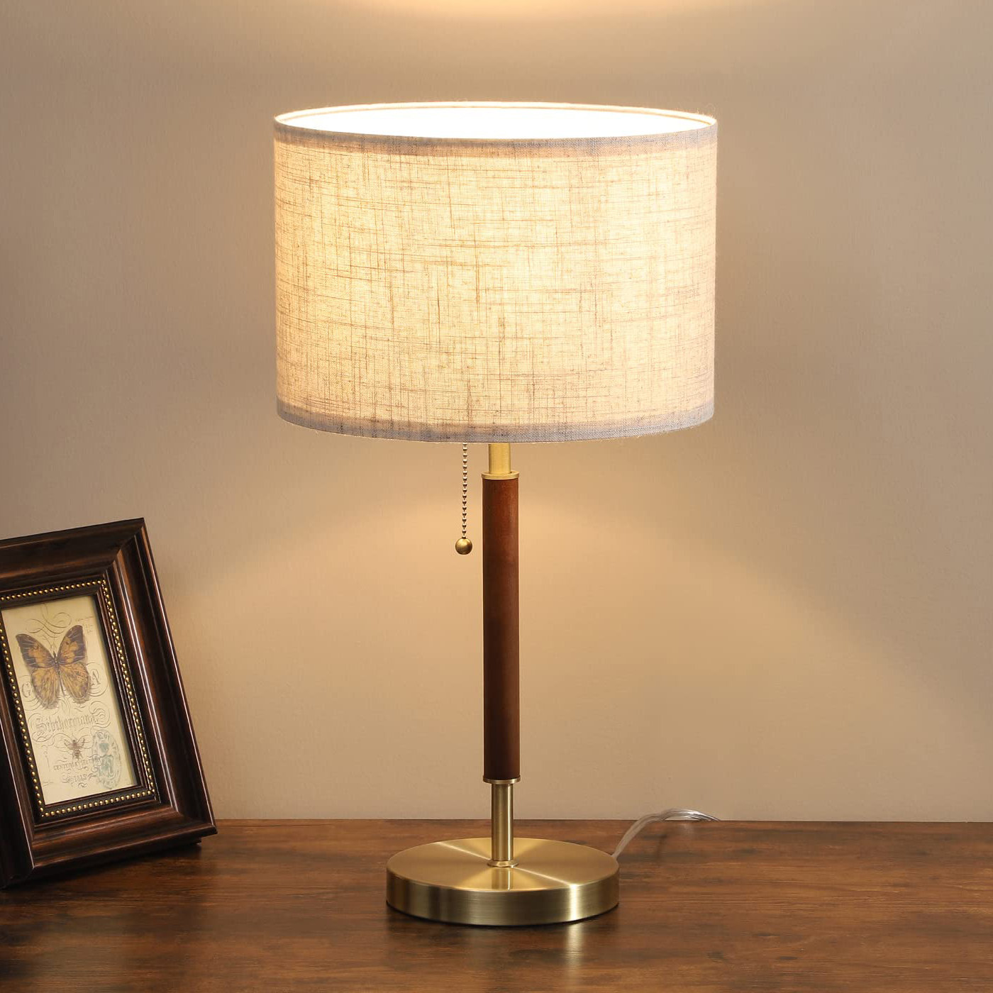 Mercer41 Dasmon 21.5" Brown/Gold Table Lamp | Wayfair