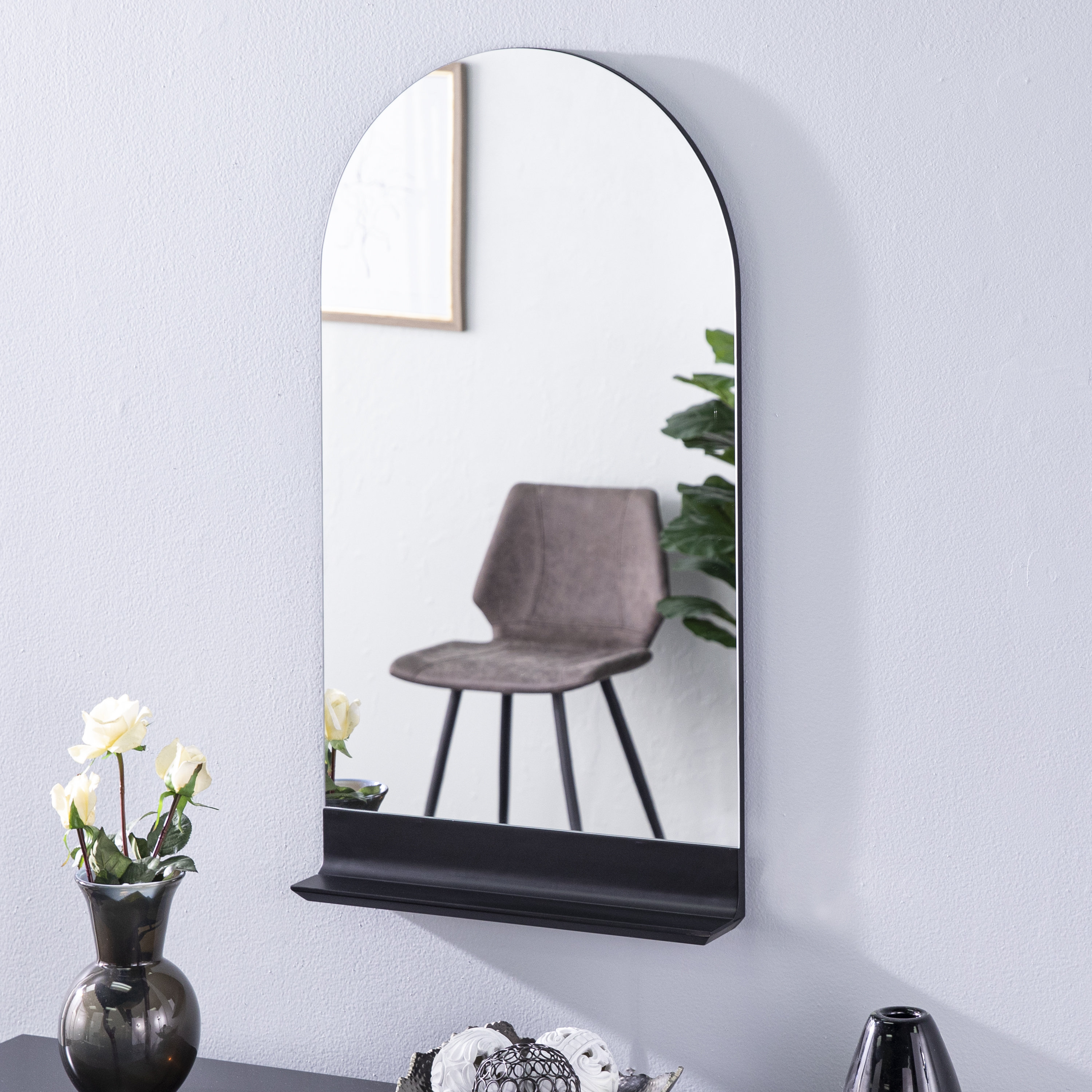 Latitude Run® Balcorta Decorative Mirror with Shelf & Reviews - Wayfair ...