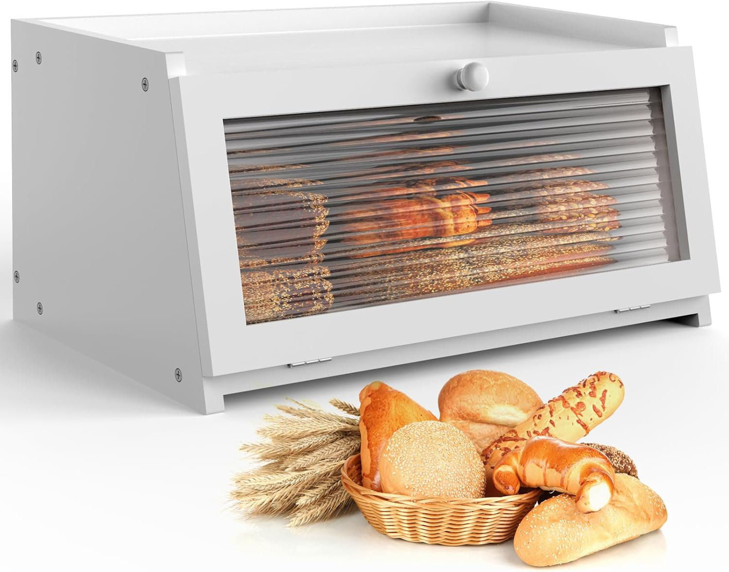 Hokku Designs Bread Box for Kitchen Countertop Large Bread Box | Wayfair