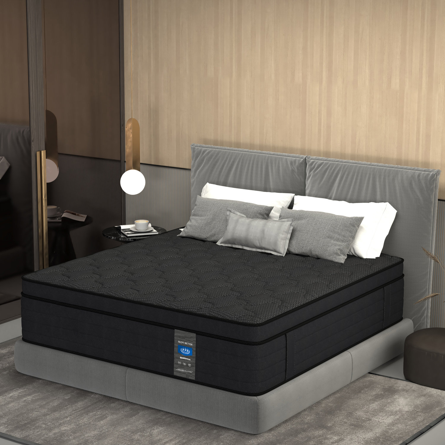 Ebern Designs 10"/12"/14" Gel Memory Foam Pocket Spring Hybrid ...