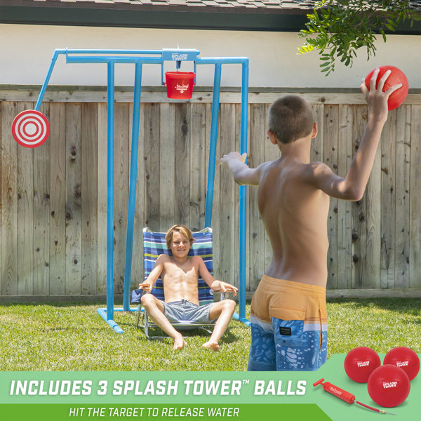 GoSports Splash Tower Water Dunk Game - Water Soaking Dunk Tank ...