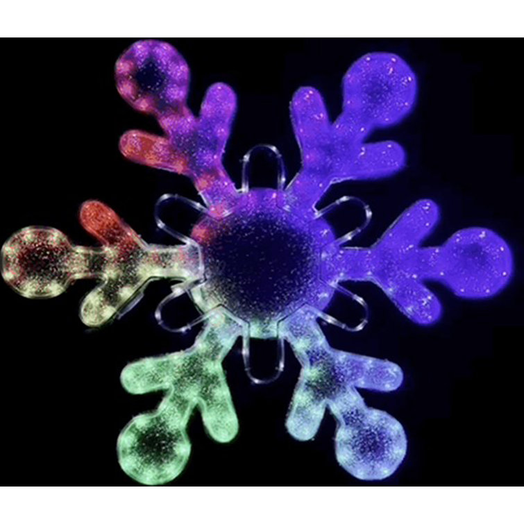 The Holiday Aisle® Snowflake Lighted Display | Wayfair