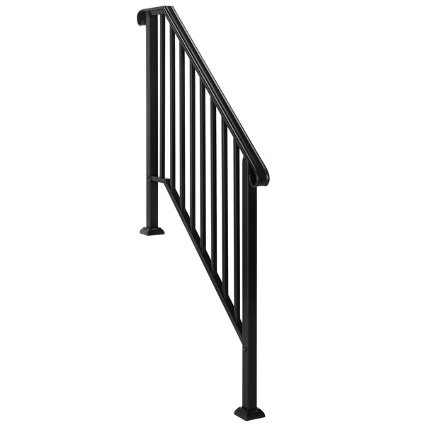 Red Barrel Studio® Fegley Metal Handrail Stair Railing & Reviews | Wayfair