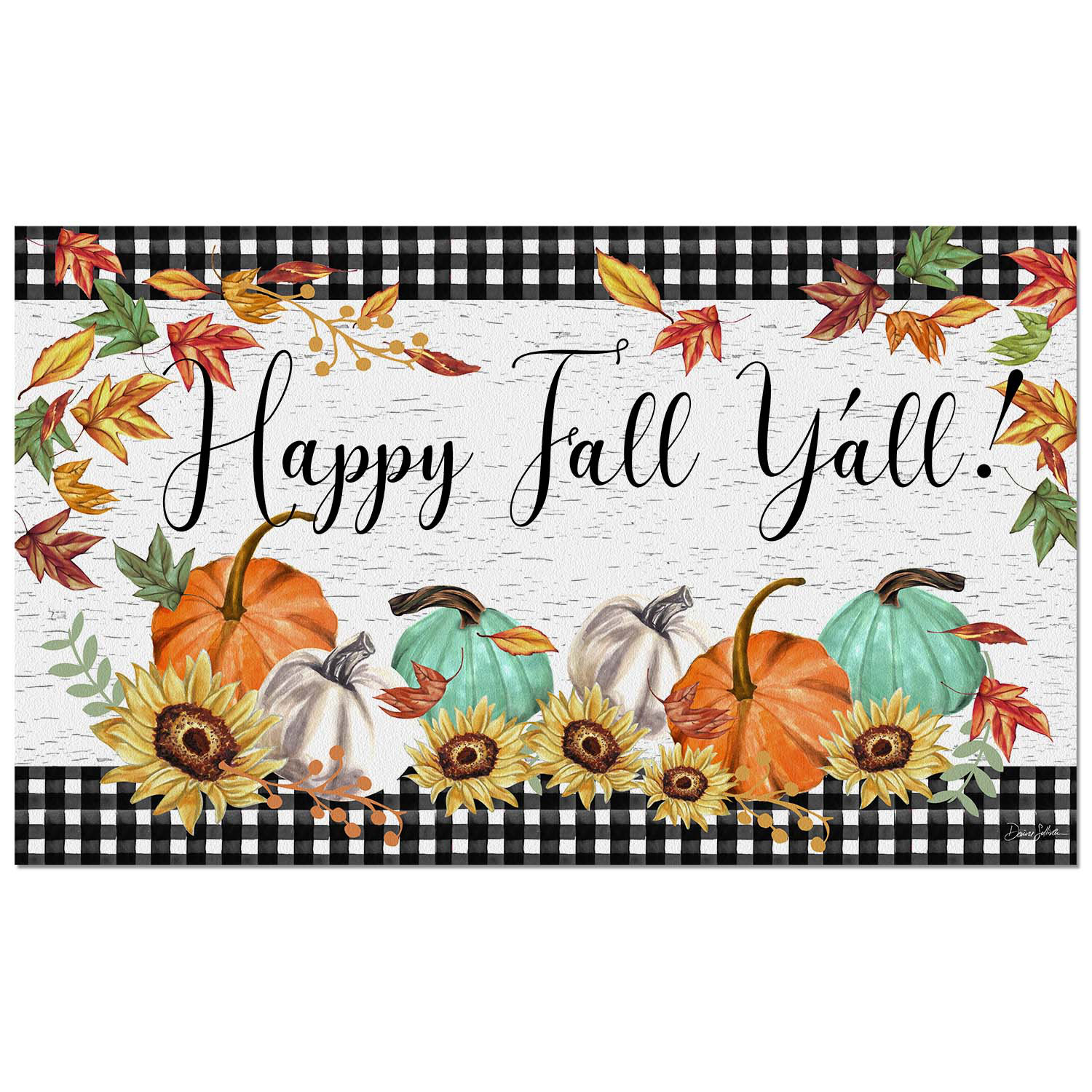 CounterArt Happy Fall Indoor/Outdoor Entryway Floor Mat & Reviews | Wayfair