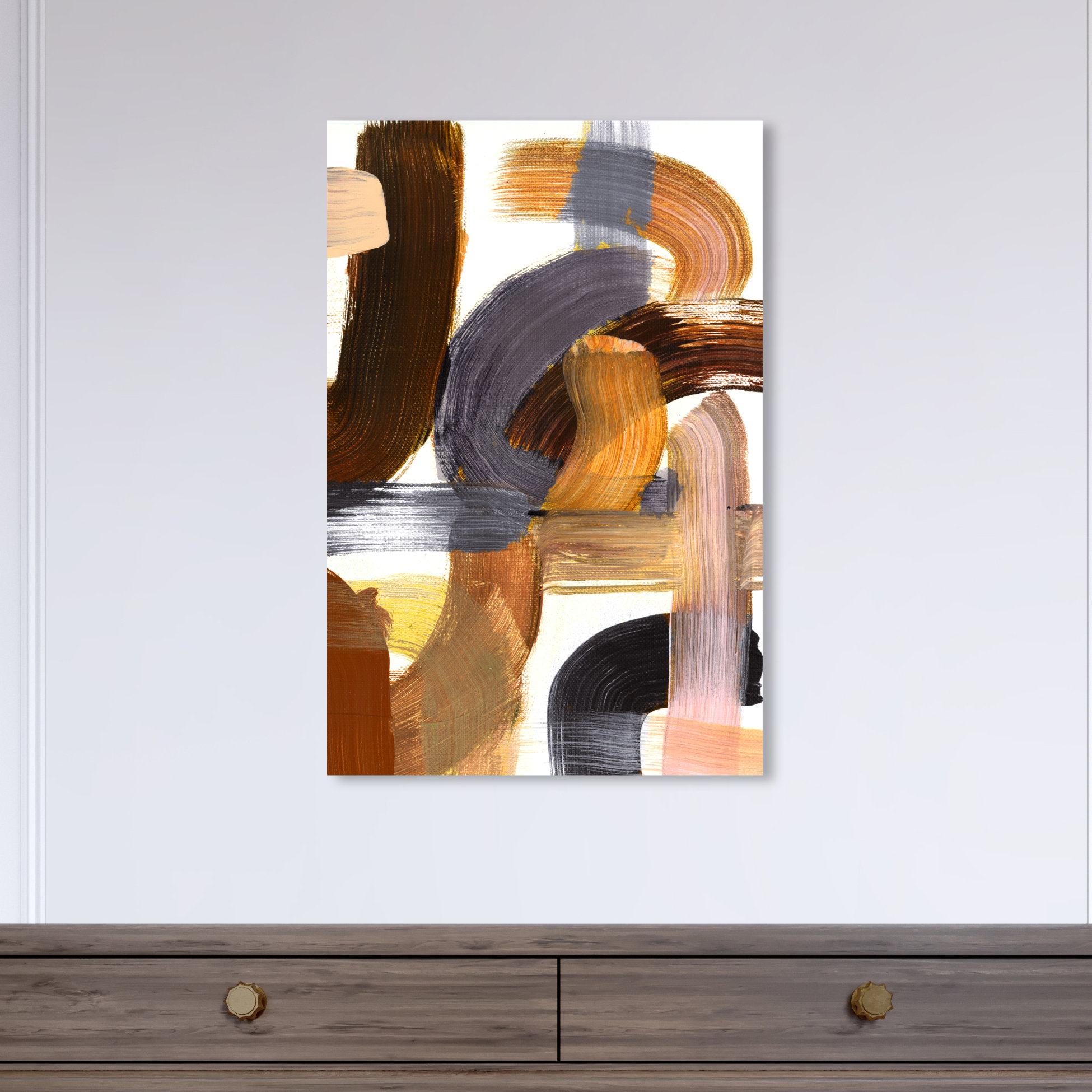 Oliver Gal Prints Seventies Funk - Painting on Wrapped Canvas | Wayfair