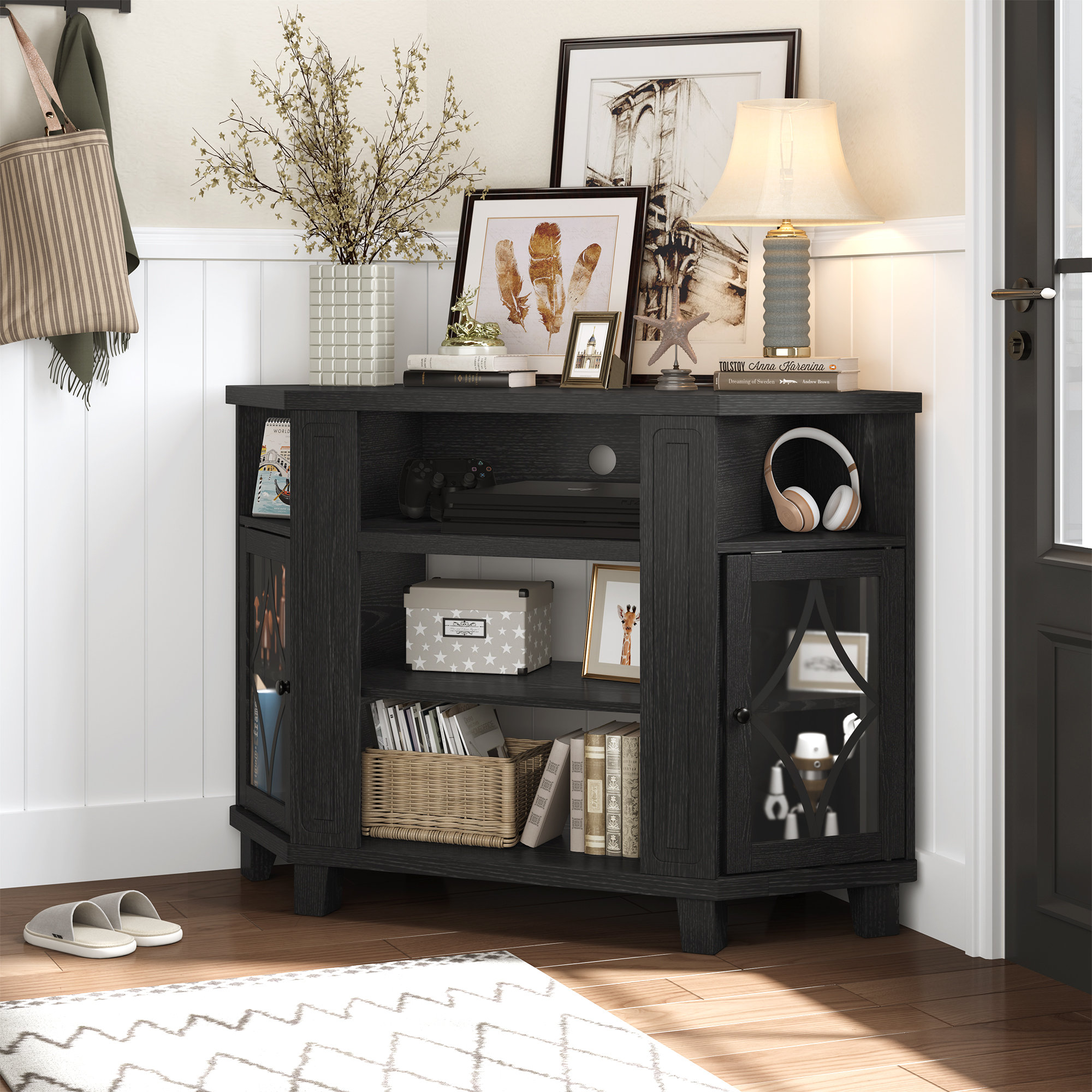 corner tv stand table