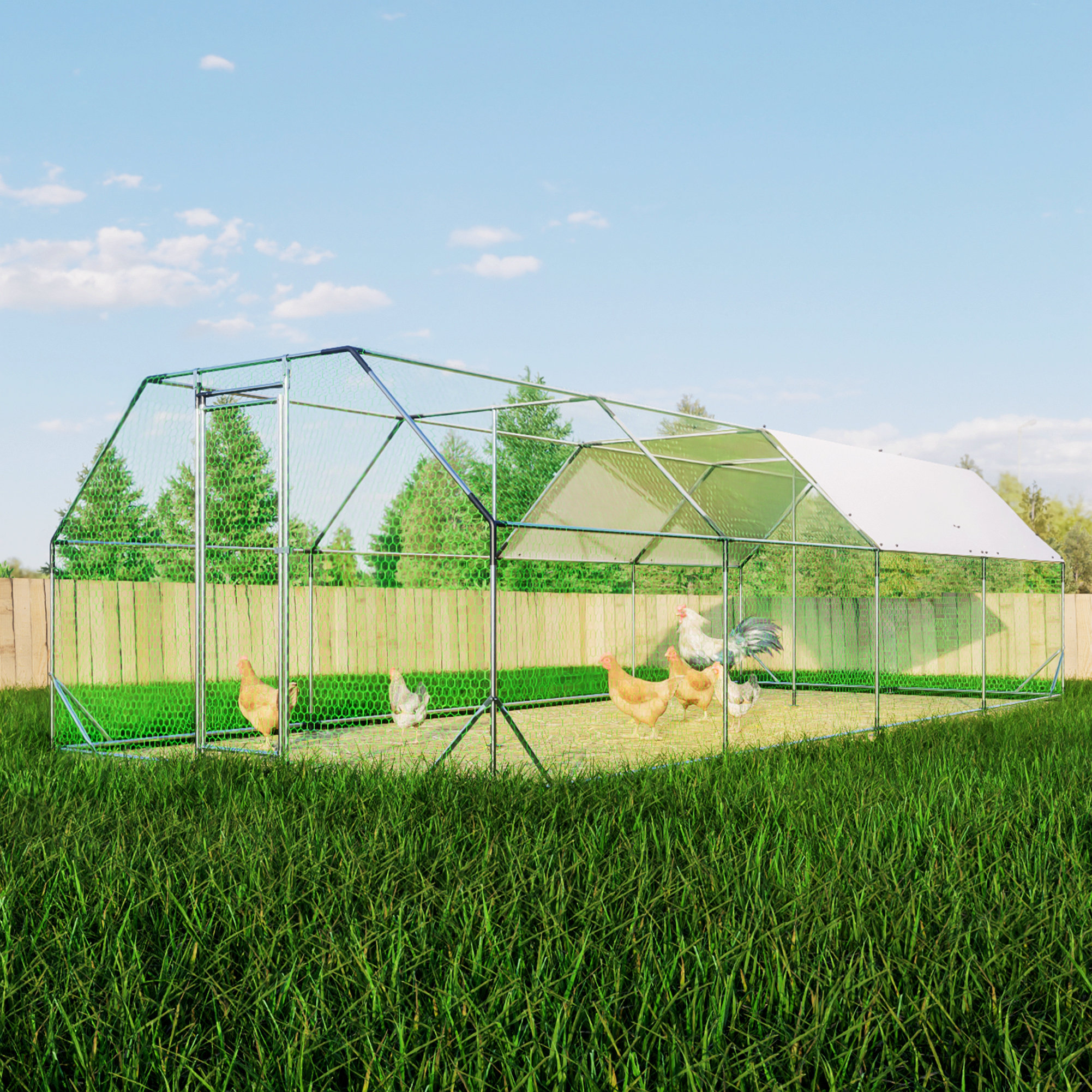 Tucker Murphy Pet™ Poulailler avec poulailler Fitton pour jusqu'à 8 ...