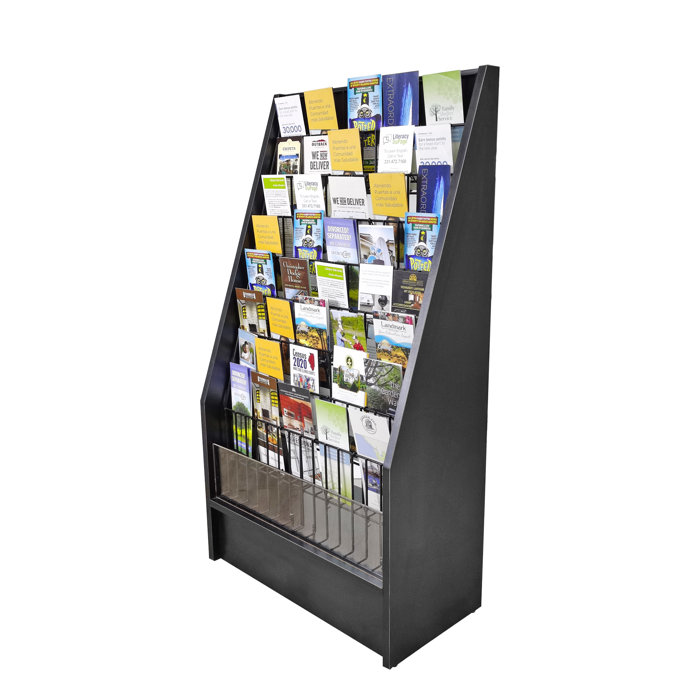 FixtureDisplays Literature Rack Brochure Holder Leaflet Coupon Stand ...