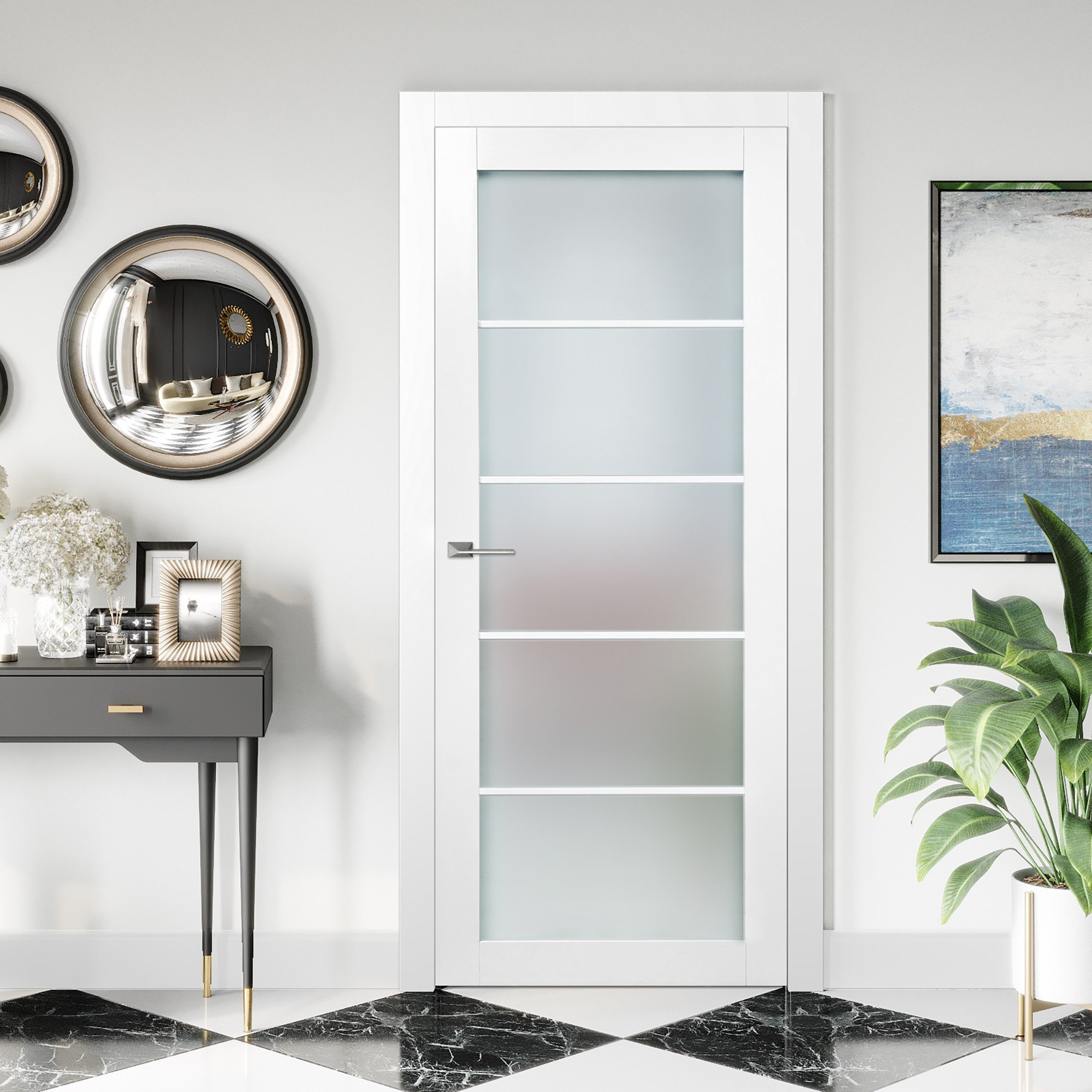 Valusso Design LLC France-inspired Alpine Glass Manufactured Wood ...