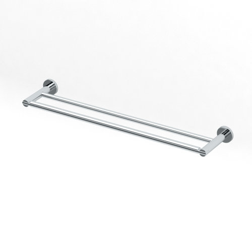 Gatco Channel Double 24" Wall Mounted Double Towel Bar | Bathroom Towel ...