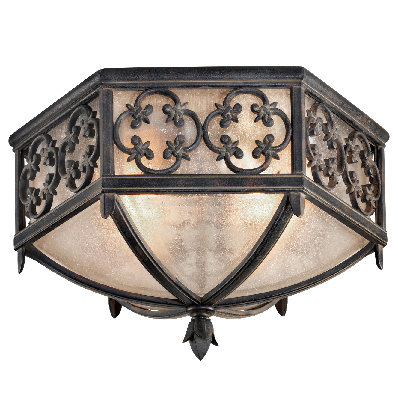 Fine Art Handcrafted Lighting Costa del Sol 16" Outdoor Flush Mount ...