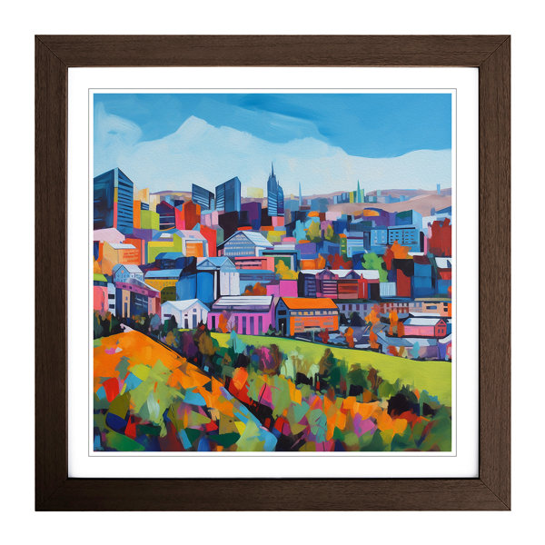 Marlow Home Co. City Of Cardiff Color Field No.2 - Single Picture Frame ...