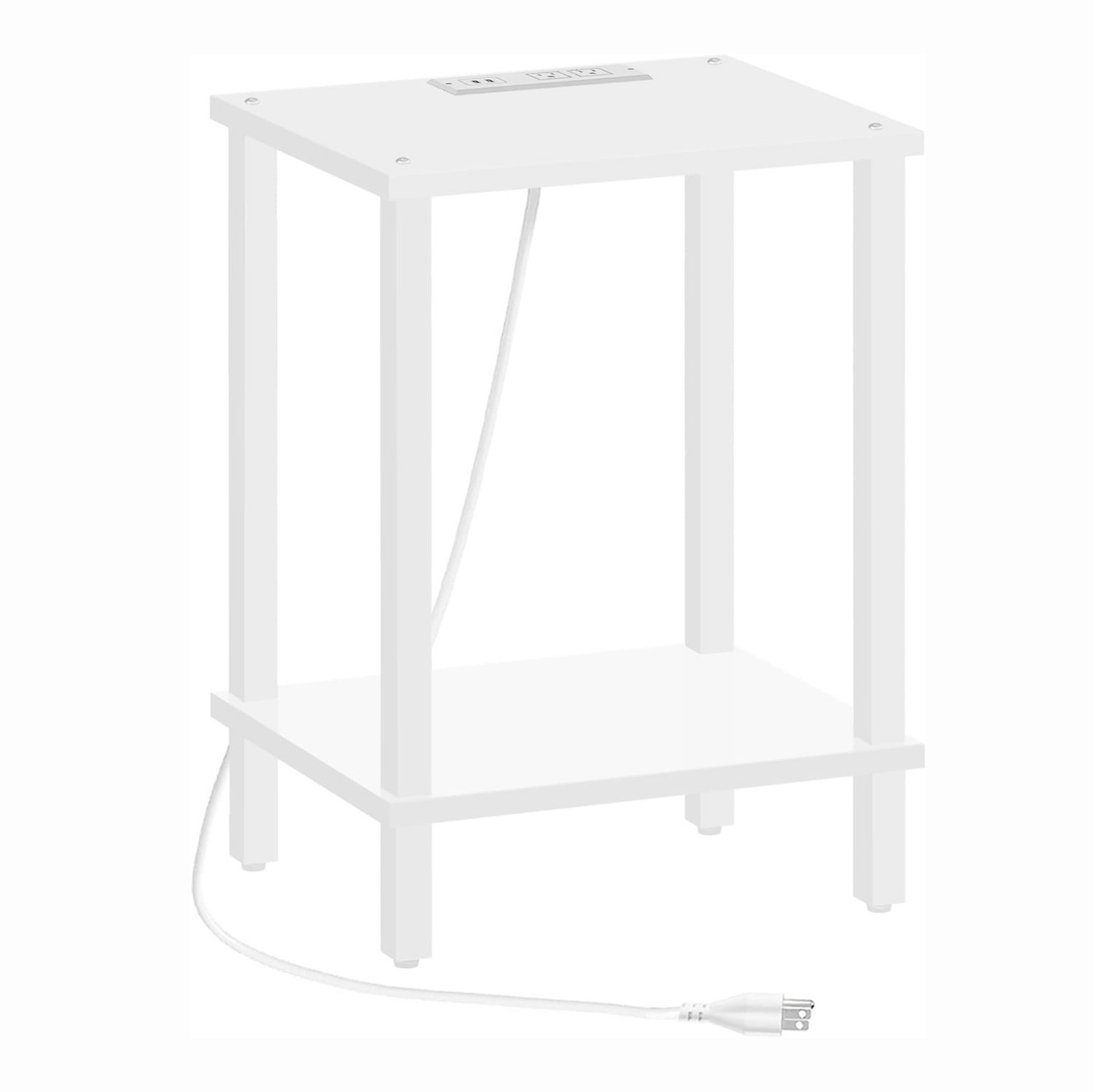 Ameriwood End Table with Charging Station | Wayfair