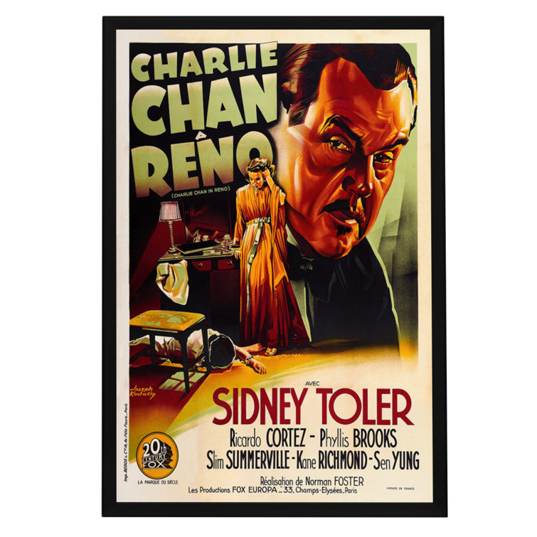 Trinx " Charlie Chan In Reno (French) (1939) " on Paper | Wayfair
