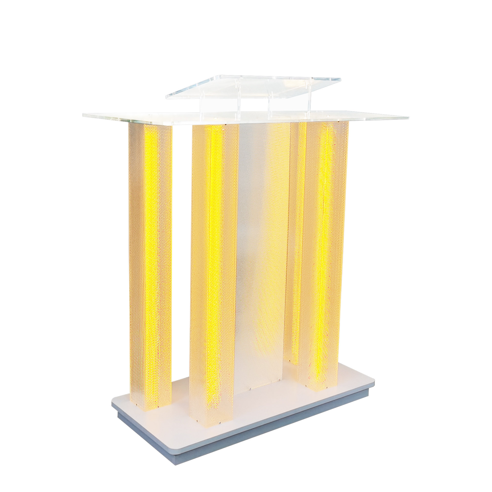 FixtureDisplays Deluxe LED Lighted Church Podium Pulpit Event Lectern ...