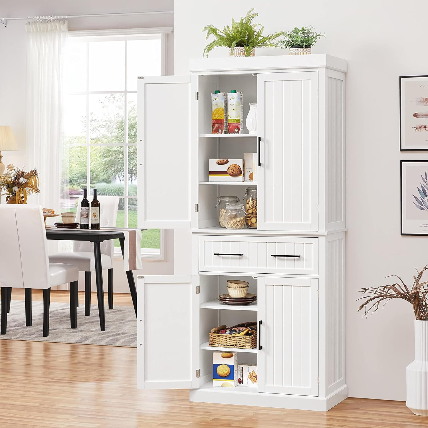 Lark Manor 72.5" Kitchen Pantry Storage Cabinet with Drawer ...