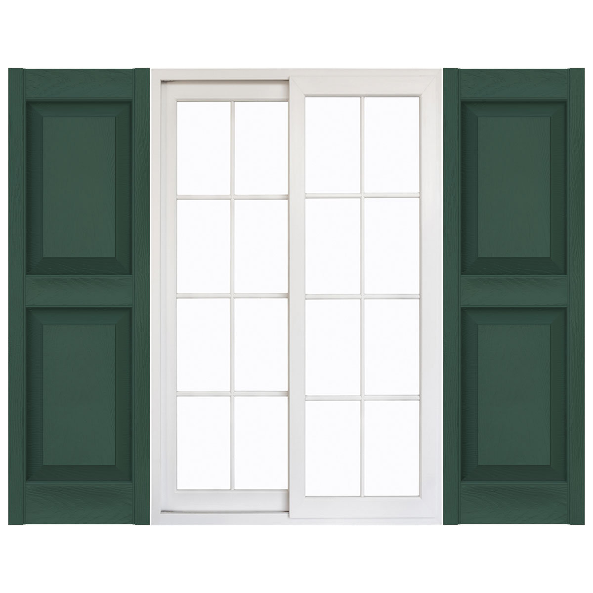 Mid America Mid-America Vinyl, Custom Two Equal Panels, Raised Panel ...