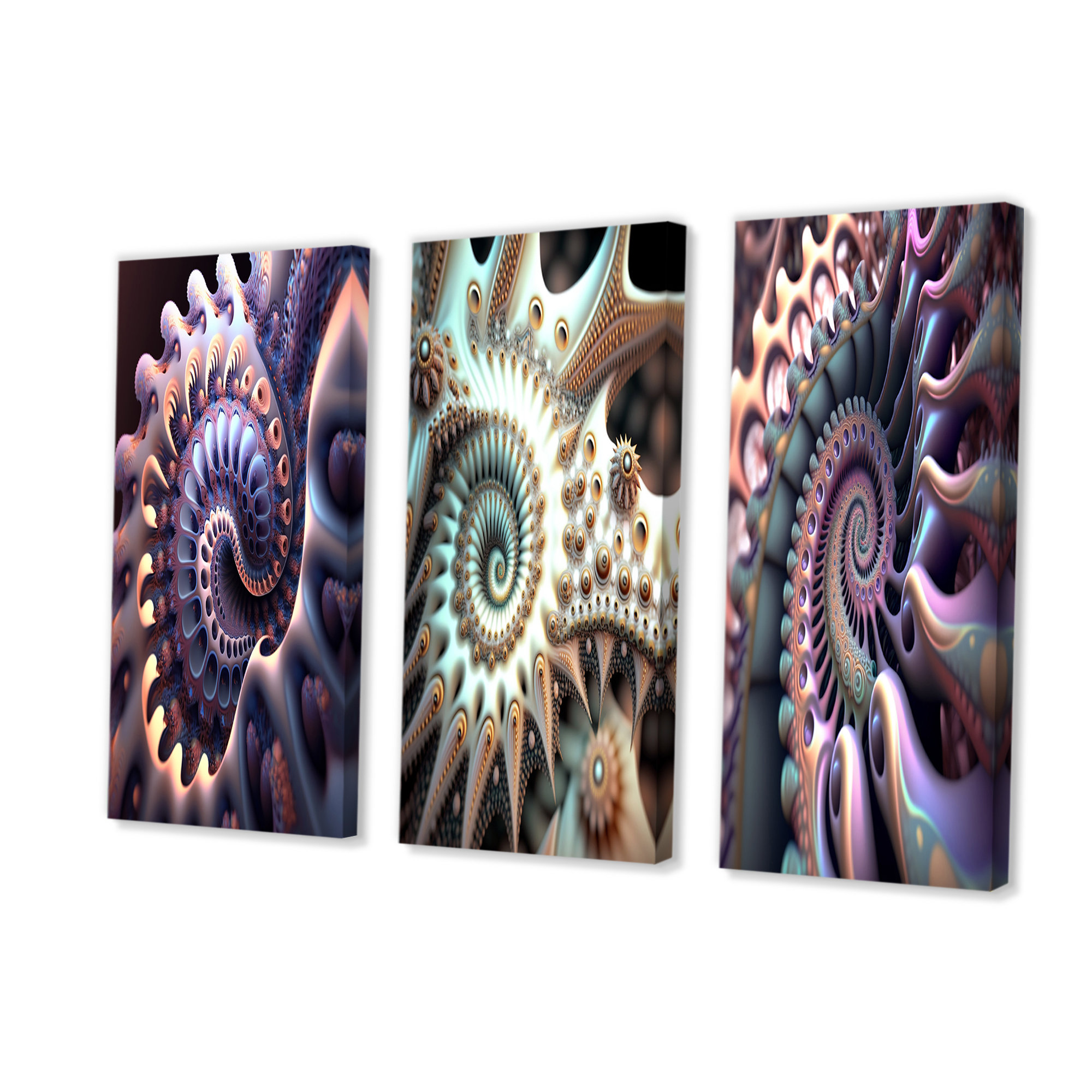 Dovecove Purple Fractal Infinity I " Purple Fractal Infinity I " 3 ...