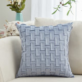 Blue Geometric Throw Pillows You'll Love | Wayfair