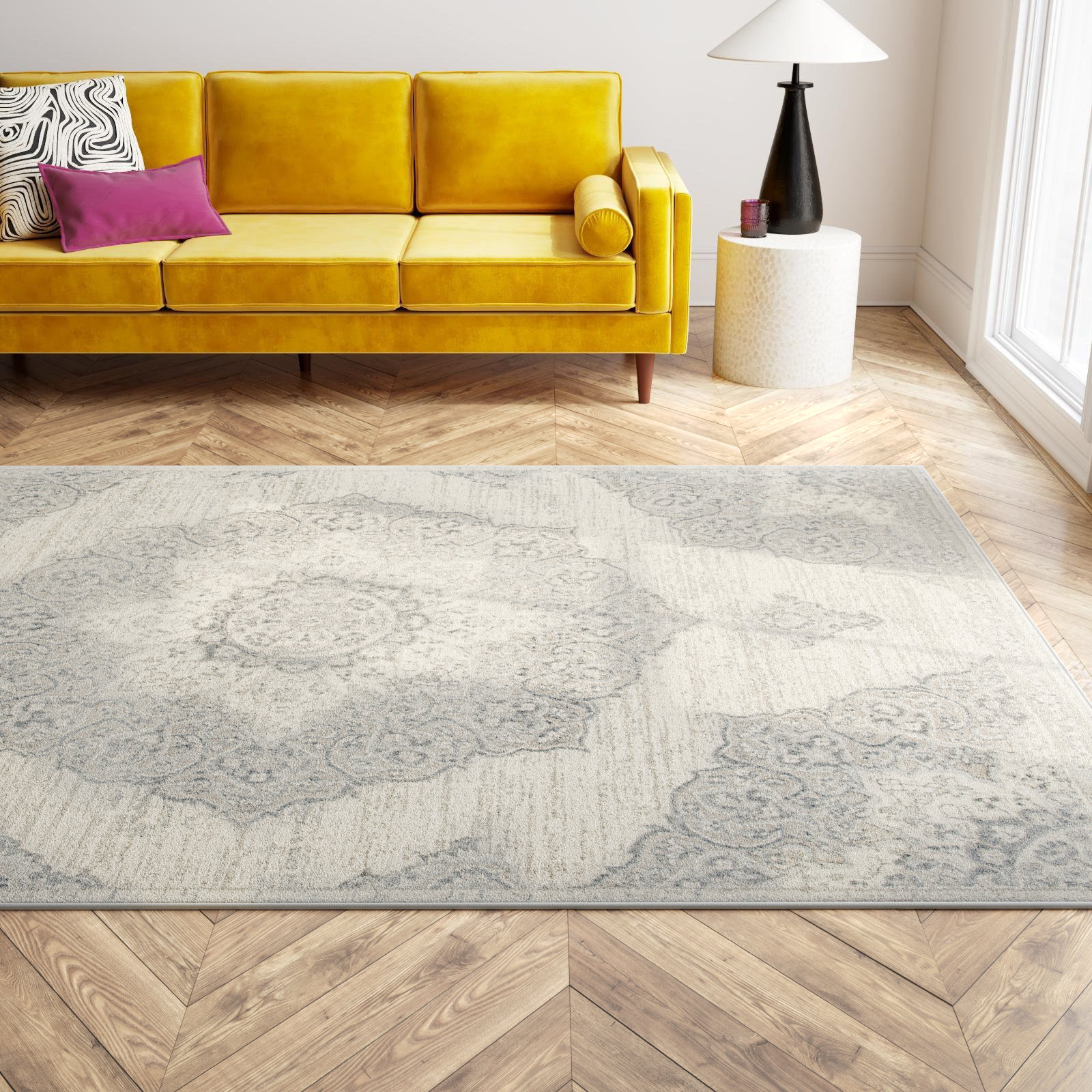 Kelly Clarkson Home Callum Oriental Ivory/Beige Area Rug & Reviews ...