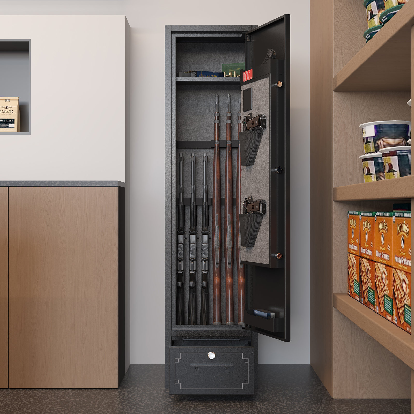 Kaer Gun Safes & Cabinets,Gun Safes for Home Rifle and Pistols,Rifle ...